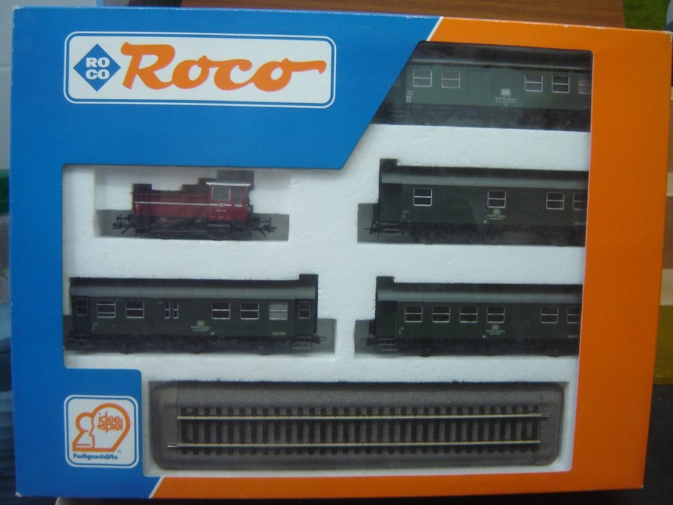 Roco HO 41084 Bauzug Set Diesellok Köf 333 DB + Wagen "Gebraucht"(360 ...