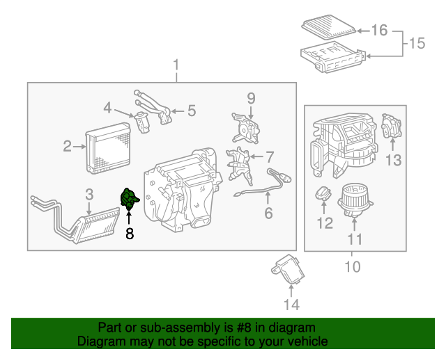Toyota OEM genuine servo SUB-ASSY damper (for blower) 87106-35130 | eBay