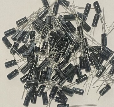 100 pc - .22uf (0.22uf) 50v 105• aluminum electrolytic capacitors | eBay
