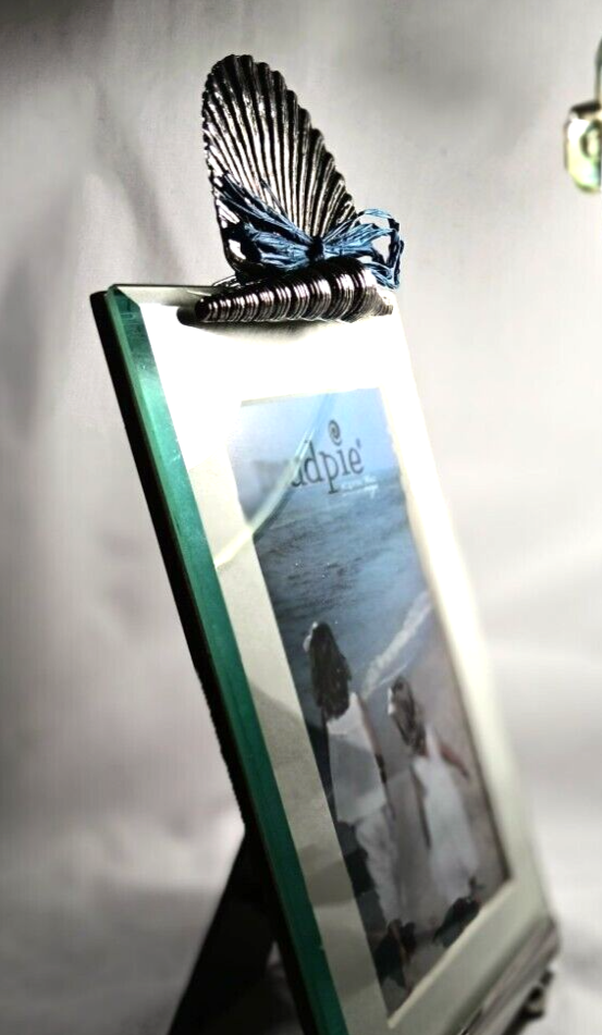 Borderless Seashell Chrome and Glass Eisel Back Picture Frame | eBay