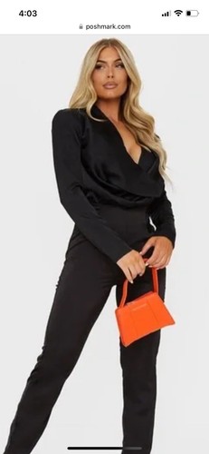 Pretty Little Thing Jumpsuit Womens Beige | eBay