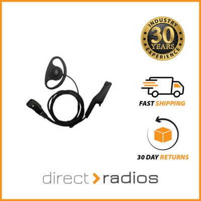 D Shape Earpiece with Mic & PTT for Motorola R7 Series Two Way Radios ...