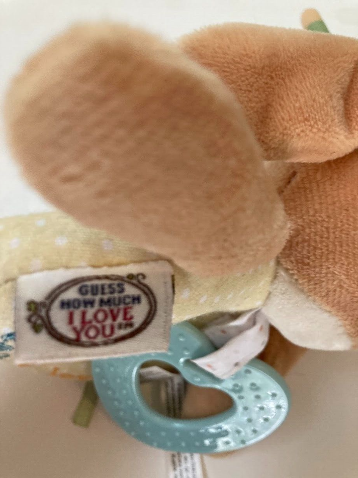 Guess How Much I Love You Bunny Plush Rattle Circle Handheld Plush ...