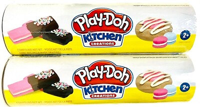 2 Packs Play-Doh 7 Oz Kitchen Creations Multicolor 5 Canister Modeling ...
