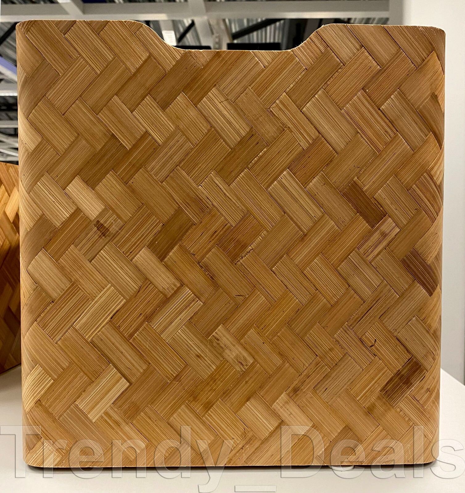 Ikea BULLIG Bamboo Storage Box fits Kallax Besta 12 ½ x 13 ¾ x 13 ...