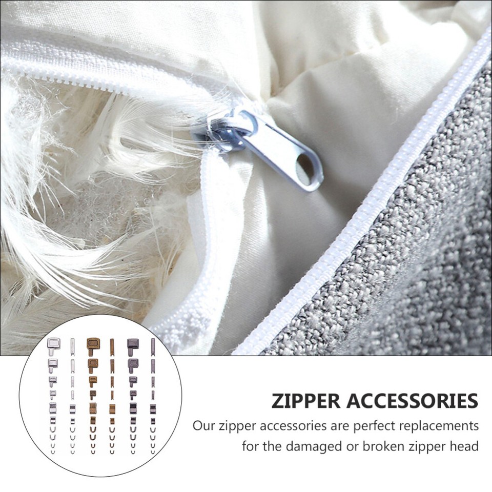 24 Sets Zipper Head Sliders Retainer Insertion Pin Stop Accessories | eBay