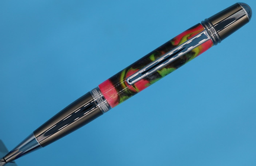 Sierra Style Ballpoint Pen in Gunmetal and Chrome Trim with Shout Out ...