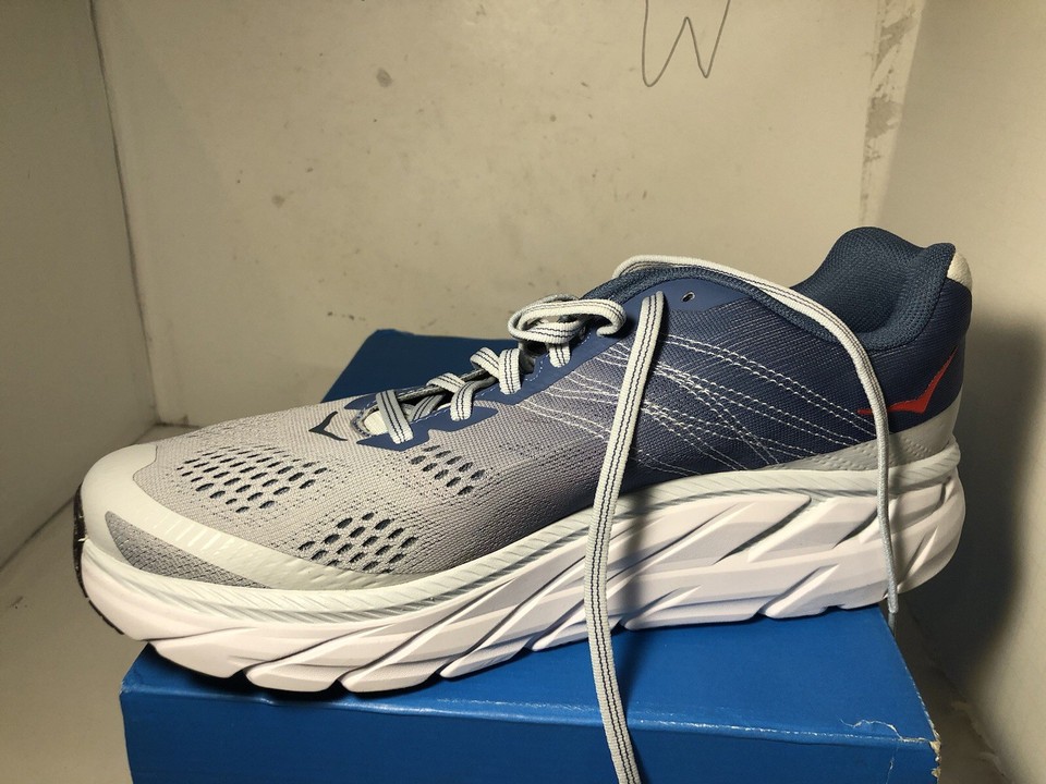 Hoka One One Clifton 6 Running Shoes Size 11 D Blue/White 1102872 Woman ...