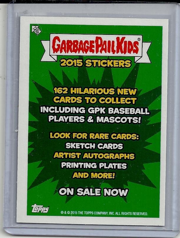 2015 GPK Series 1 (Topps) BLACK BOARDER "French Kiss Trish" Promo Card ...