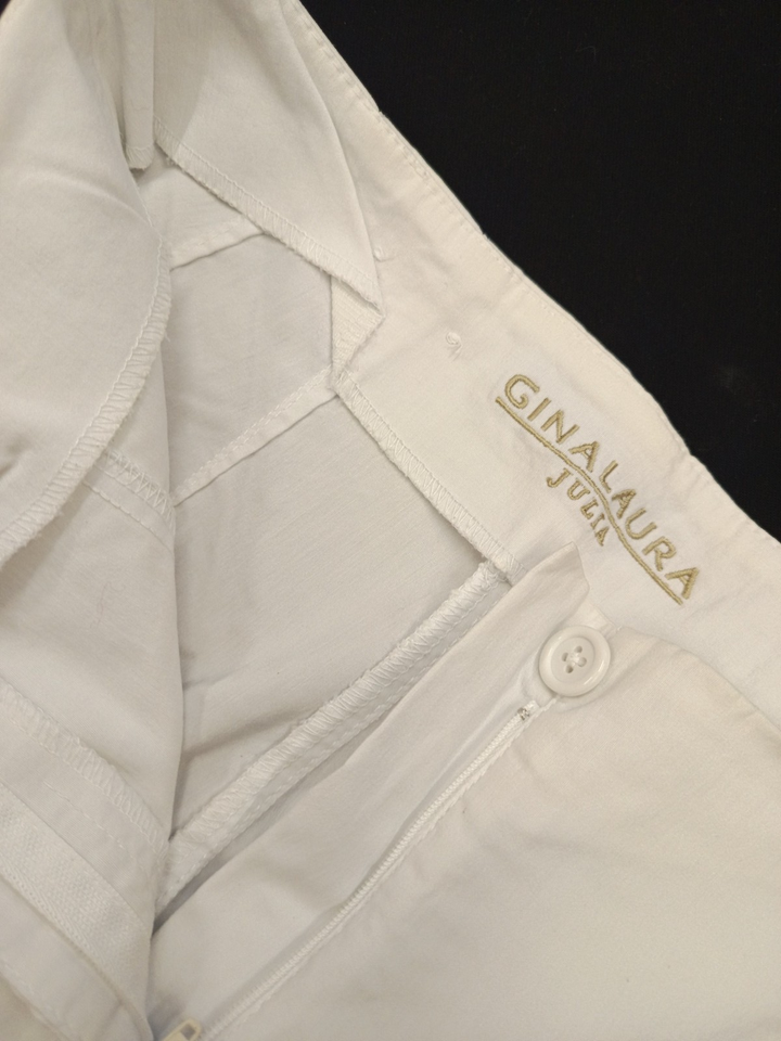 GINA LAURA Julia Summer Stretch Trousers Size 40 Top White | eBay Australia