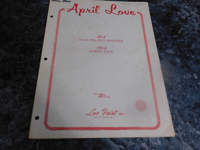 April Love by Paul F Webster & Sammy Fain | eBay