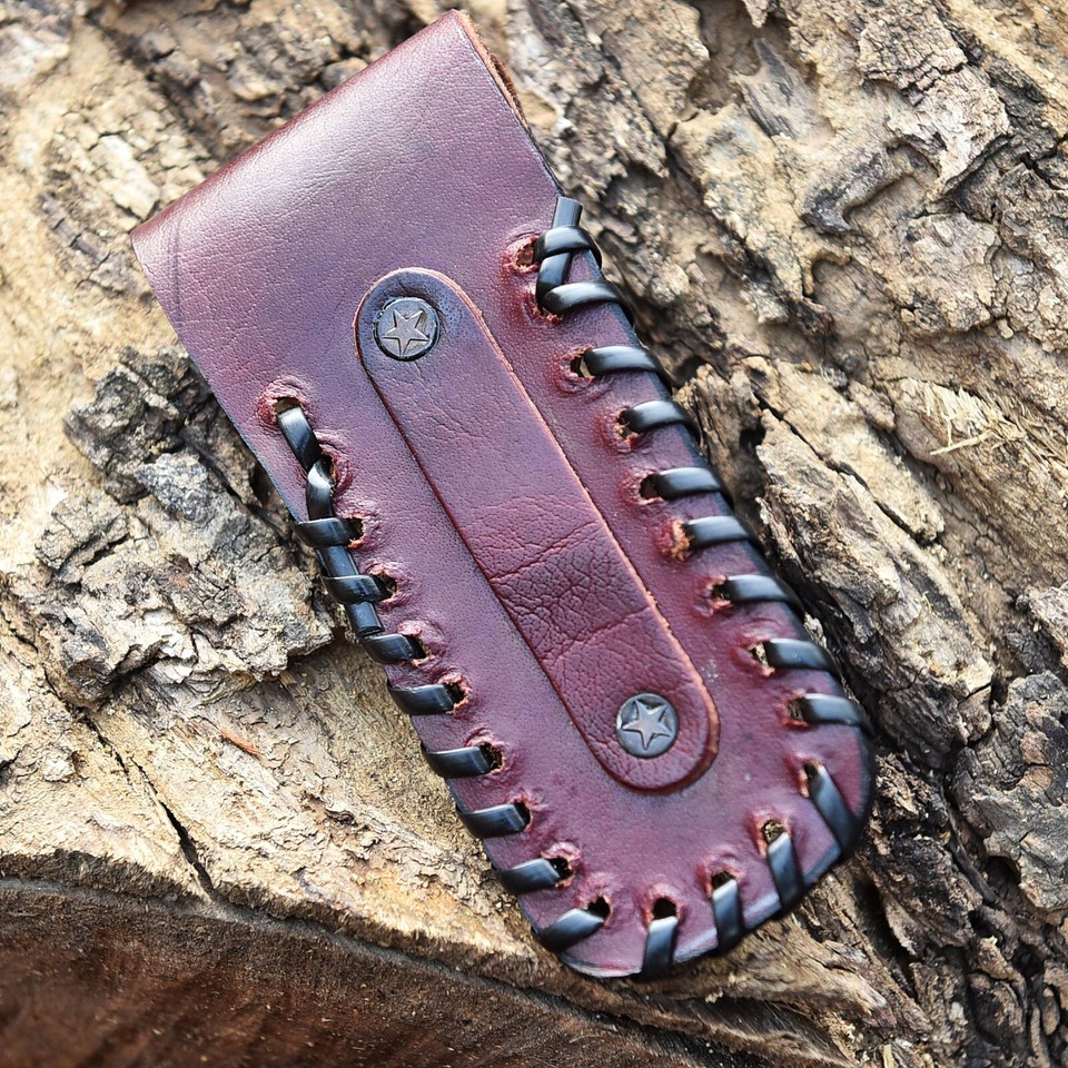 5" Vintage Dark Brown Sheath for Buck 110 Pocket Folding Knife Pouch ...