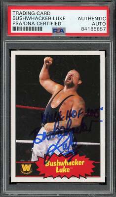 Bushwacker Luke ‘WWE HOF 2015’ Signed 2012 Topps Heritage WWE Card #67 ...