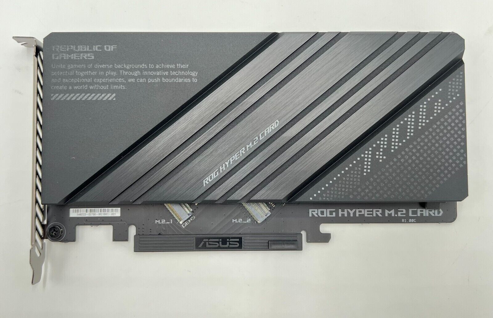 ASUS ROG HYPER M.2 CARD PCIE NVME M.2 EXPANSION CARD WITH HEATSINK | eBay