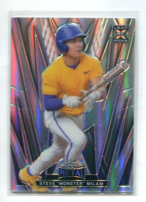 2024 Leaf Metal Steve Monster Milam SILVER BASE RC ROOKIE CARD #115 103 ...