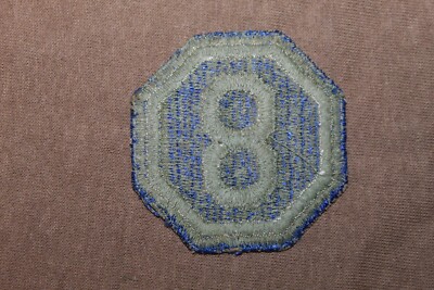 Original Early WW2 U.S. Army VIII Corps Green Back Uniform Patch | eBay
