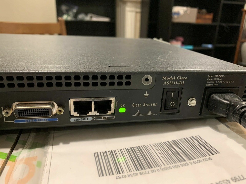 Cisco AS2511-RJ 16-Port Async Universal Access Terminal Server Router ...