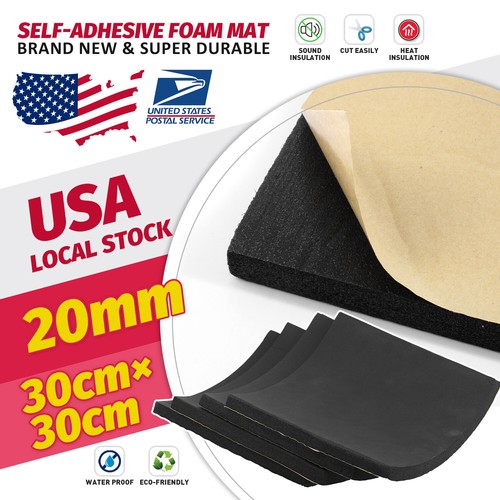 Insulation Padding Mats for Sound Deadening Foam Rubber 4 Sheets 12x12 ...