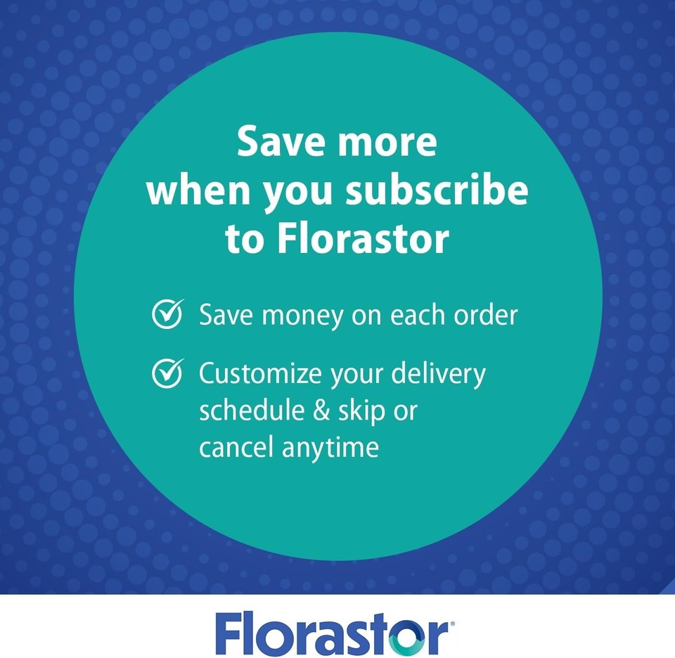 Florastor Advanced Pro+Pre Daily Probiotic & Prebiotic Fiber Supplement ...