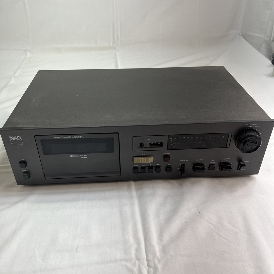 Nad 6340 Stereo Cassette Deck..Powers Up Only, ..Parts, Repair, Restore ...