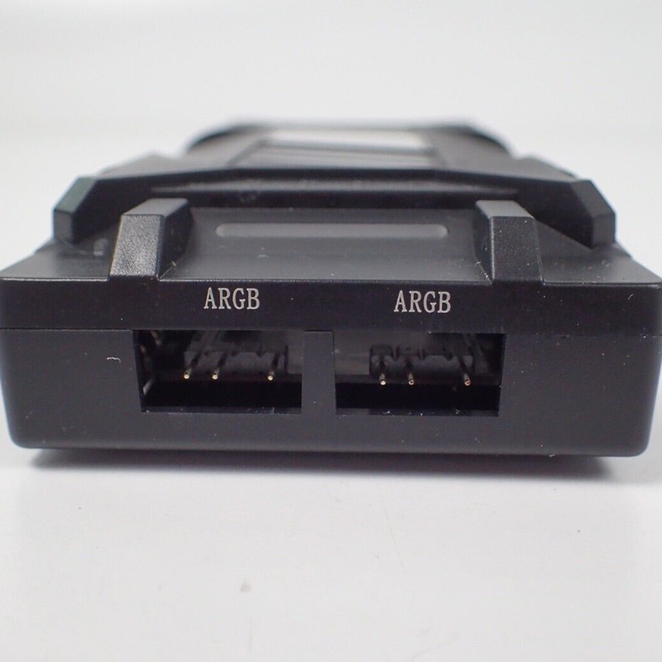 UK 10 PWM / 12 ARGB Strip Fan Controller Hub Splitter + Remote for PC ...