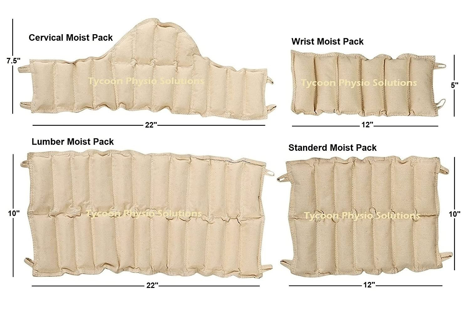 Hot Pack Set Physio Solutions Moist , for pain relife 4 Count (Pack of ...