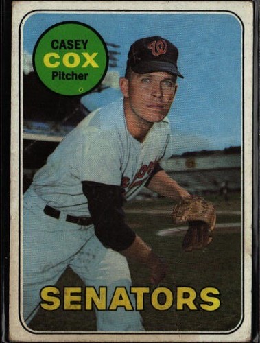 1969 Topps Casey Cox #383 Washington Senators E826 | eBay
