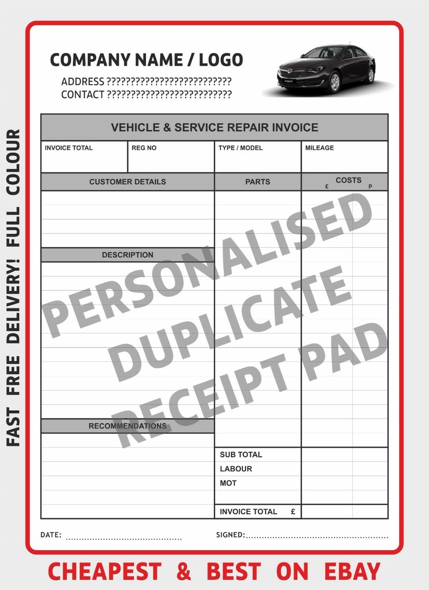 Get Our Sample Of Car Mechanic Invoice Template For Free Free Auto