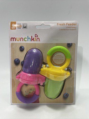 Munchkin Fresh Feeders 6m+ BPA Free *2 Pack* Purple & Green. New | eBay