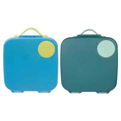 B.box Kids Lunch Box 2 Pack Ocean Blue And Emerald Green | eBay Australia