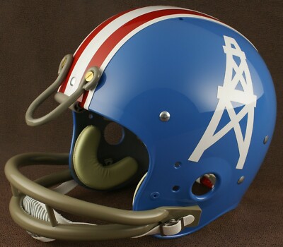 HOUSTON OILERS 1964-1965 NFL Authentic THROWBACK Football Helmet | eBay