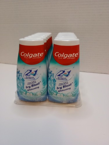 12 COLGATE 2 IN 1 TOOTHPASTE & MOUTHWASH ICY BLAST GEL 4.6oz | eBay