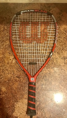 WILSON Racketball Racquetball Titanium Racket Swain Slam Cliff SS 3 5/8 ...
