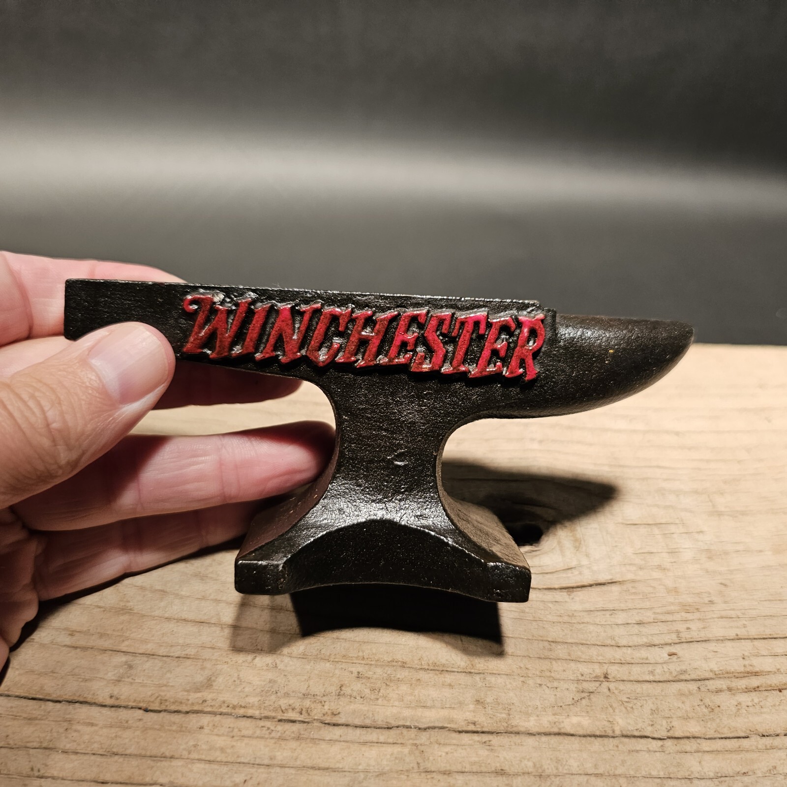 Vintage Antique Style Cast Iron "Winchester" Miniature Anvil | eBay