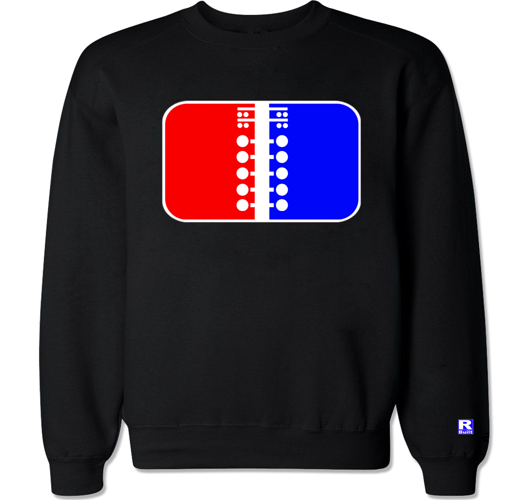 DRAG RACE USA STREET RACE TURBO BOOST 1320 ALL MOTOR PISTON CREW NECK ...