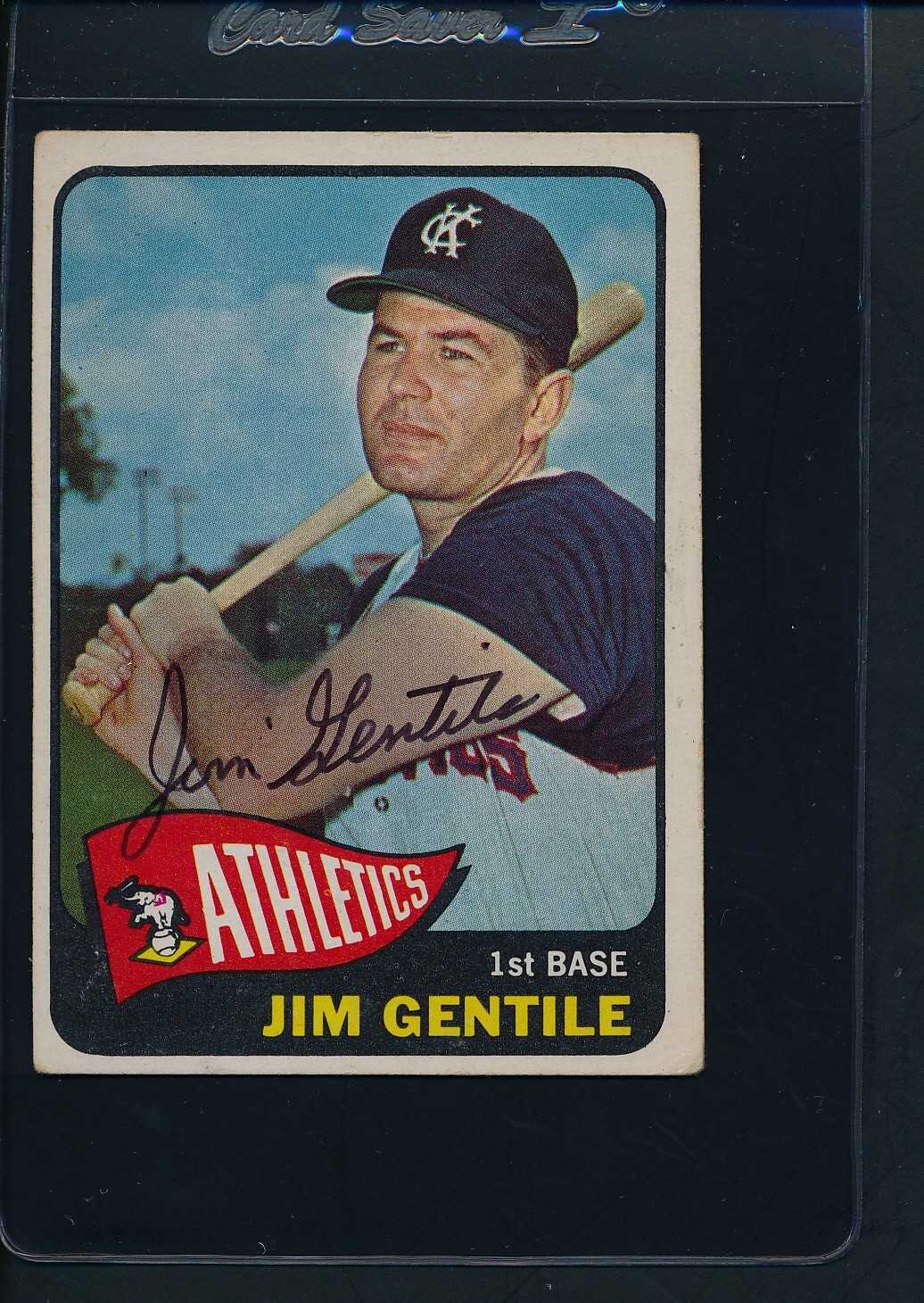 1965 Topps #365 Jim Gentile A's Signed Auto *39393 | eBay