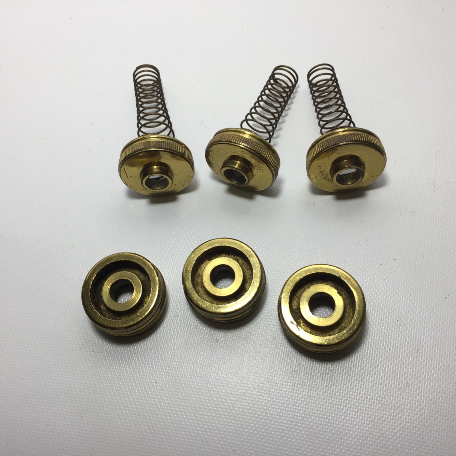 Vintage Pan America Cornet Trumpet 3 Top and Bottom Valve Caps with ...