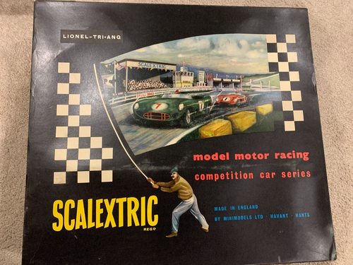 VINTAGE SCALEXTRIC COMPETITION CAR SERIES MODEL RACING SET NOS LIONEL ...