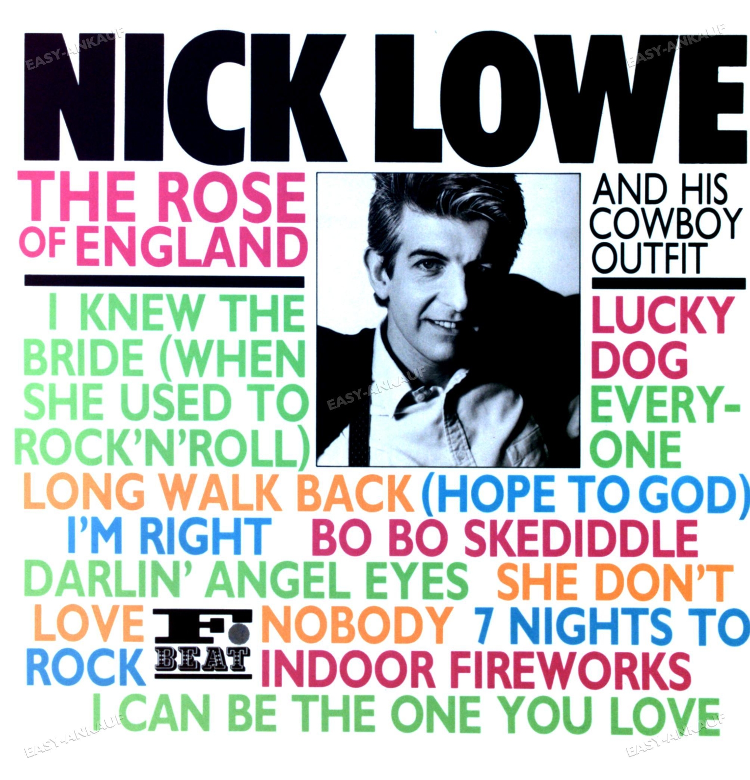 Nick Lowe And His Cowboy Outfit - The Rose Of England LP (VG+/VG+) ' | eBay
