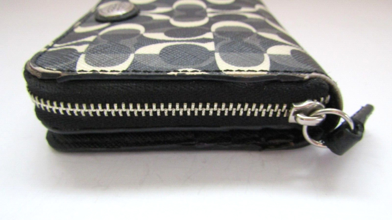 Coach Peyton Dream Signature C Black White Coated Can… - Gem