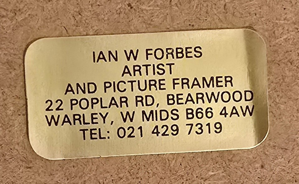 Vintage Oil Painting German Shepherd Dog Portrait Signed Ian W Forbes ...
