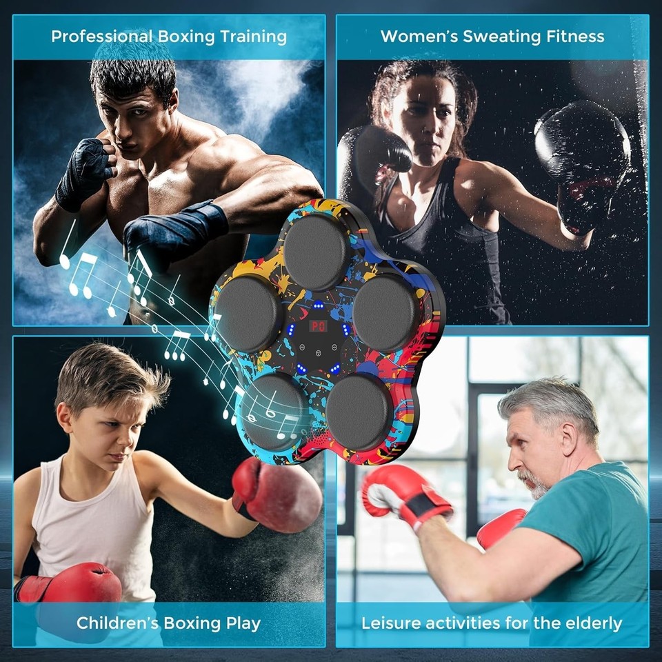 Boxing Machine,Boxing Machine Wall Mounted for Adults and Kids Music ...