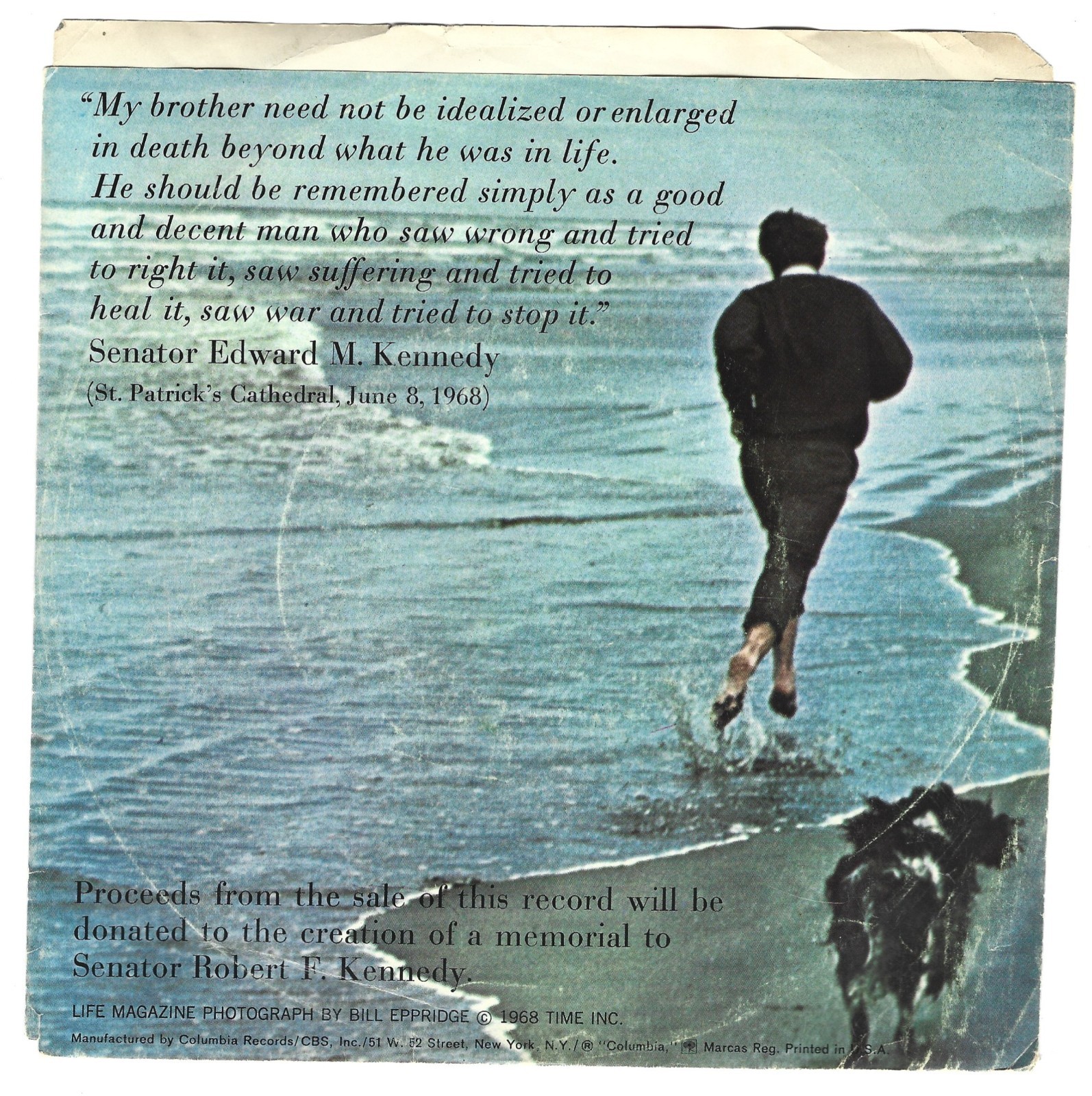 Andy Williams - Battle Hymn of The Republic~picture sleeve only~ RFK ...