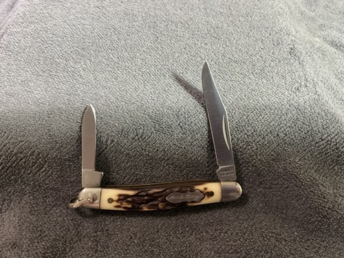 Schrade Uncle Henry 804UH Journeyman Knife Made in USA with Staglon ...