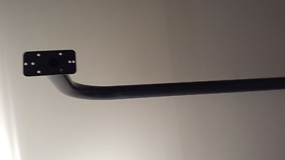 Gooseneck Post for keypad or intercom - Powdercoated Black | eBay