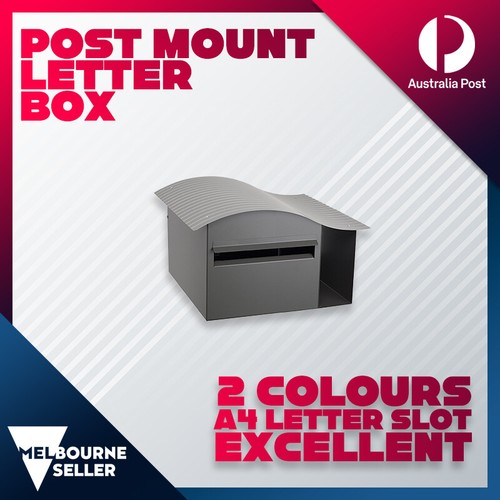 Epic Post Mount Letterbox Key Lockable Newspaper Holder Suits A4 Mail ...