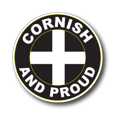 2 x CORNISH AND PROUD - Flag Car Van Lorry vinyl Self Adhesive stickers ...