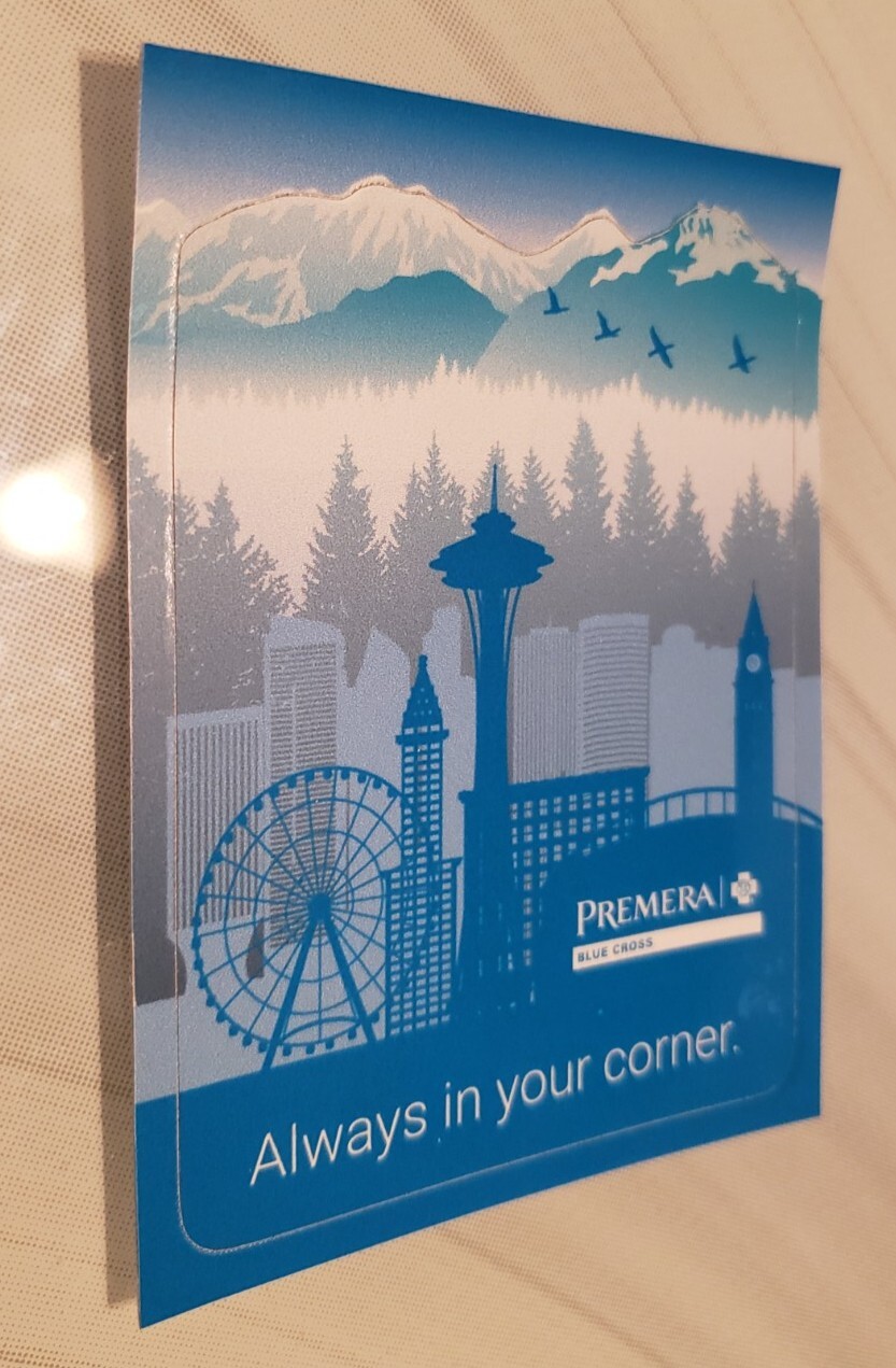 Sticker - Seattle Background - Premera | eBay