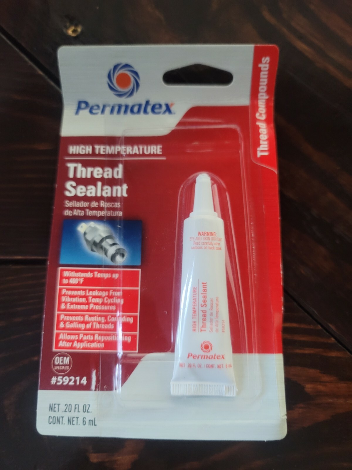 Permatex Thread Sealant, High Temperature, (59214), 6mL | eBay