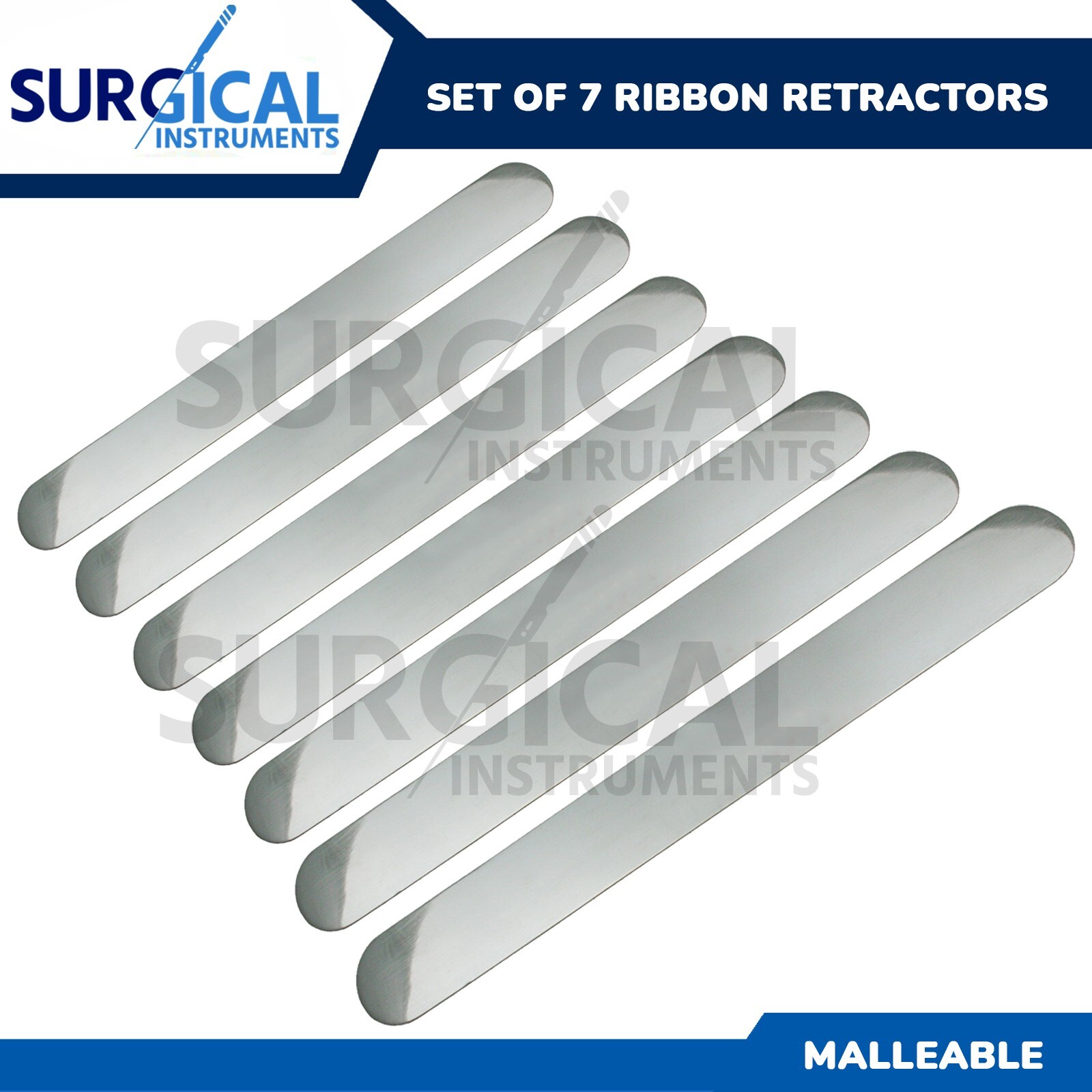 Ribbon Retractors Set of 7 pcs Surgical, Orthopedic & Veterinary German ...